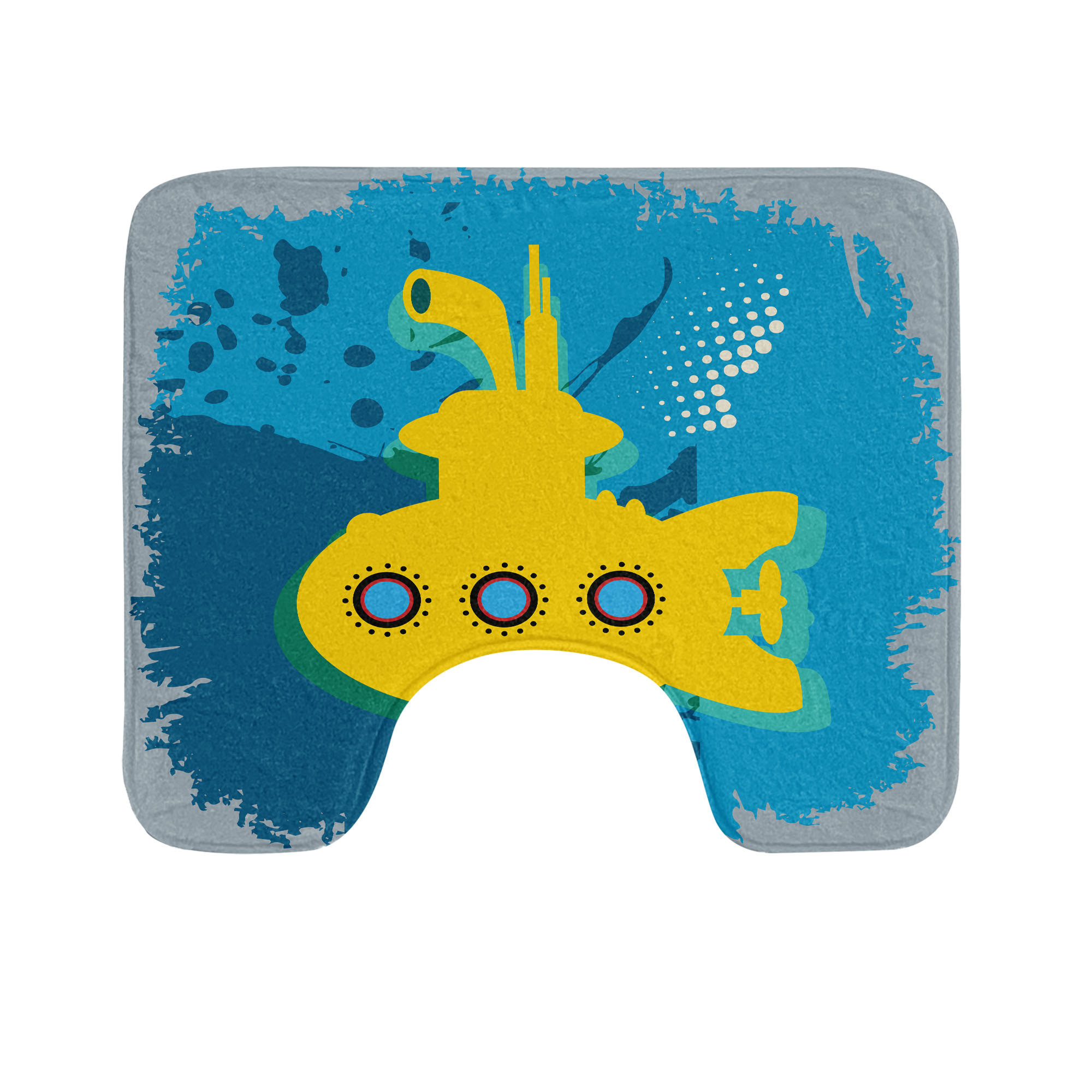 East Urban Home Yellow Submarine Toilet Mat U-Shape Bathroom Rug 20 ...