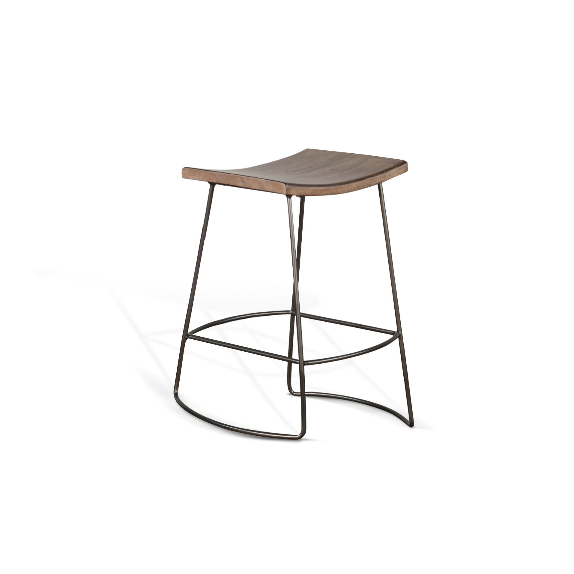 17 Stories Rhudine Solid Wood Seat Counter Stool | Wayfair