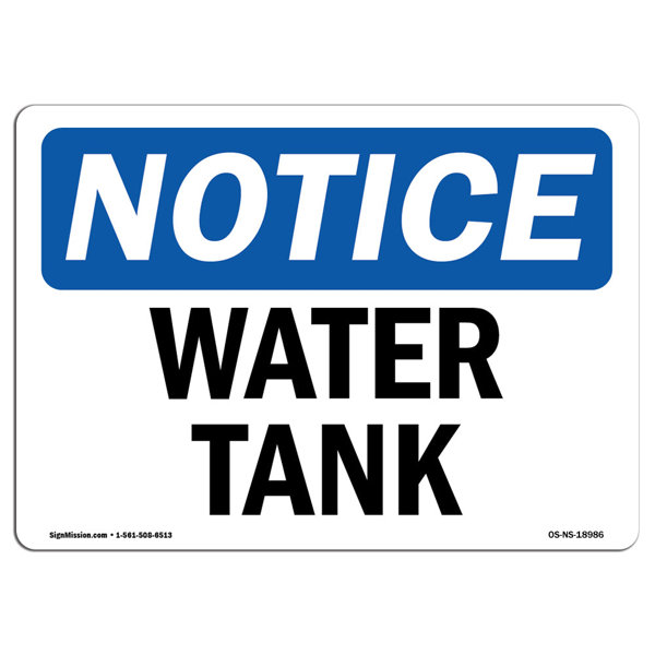 SignMission Water Tank Sign - Wayfair Canada