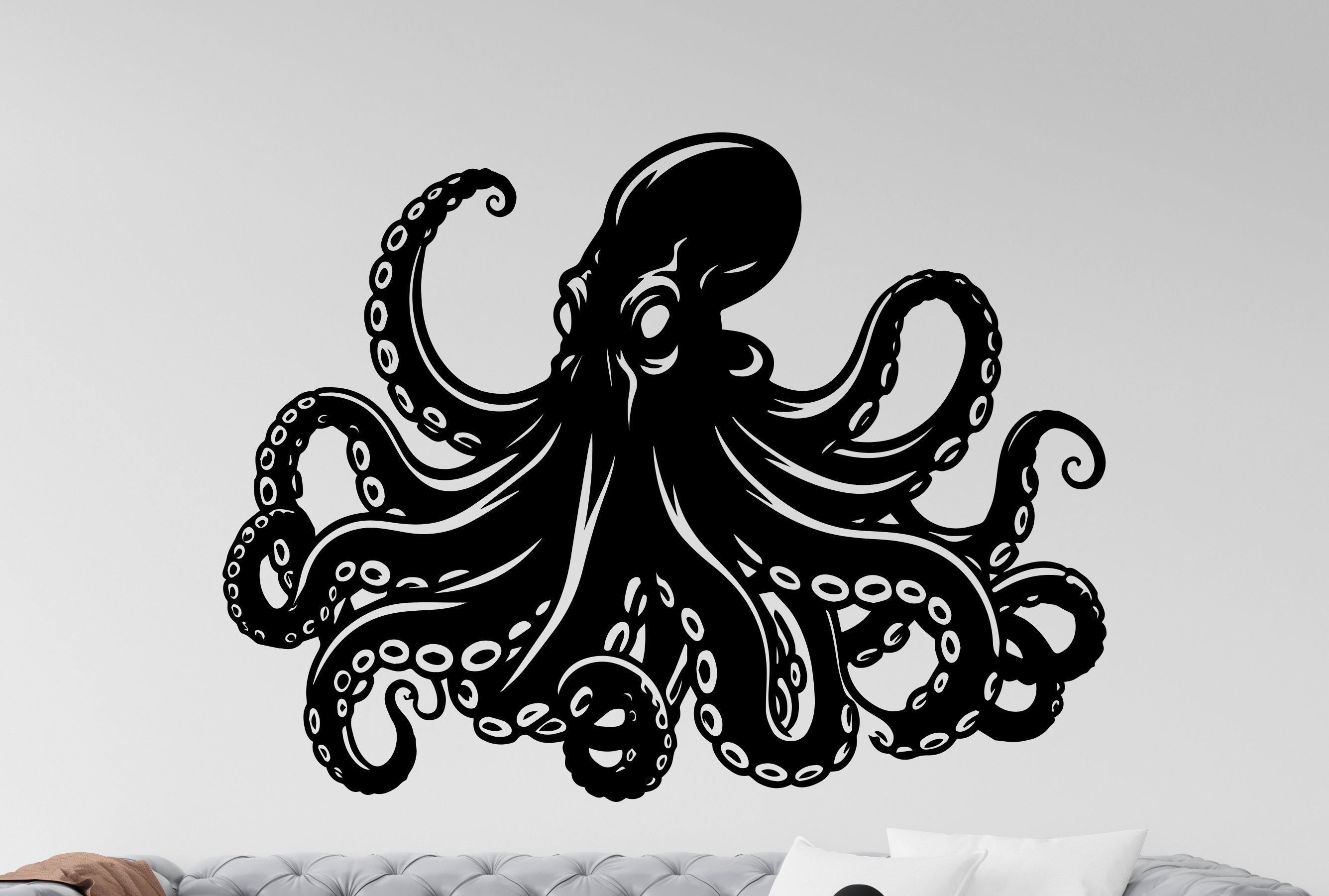Highland Dunes Octopus Wall Decal Octopus Tentacles Decal Sticker | Wayfair