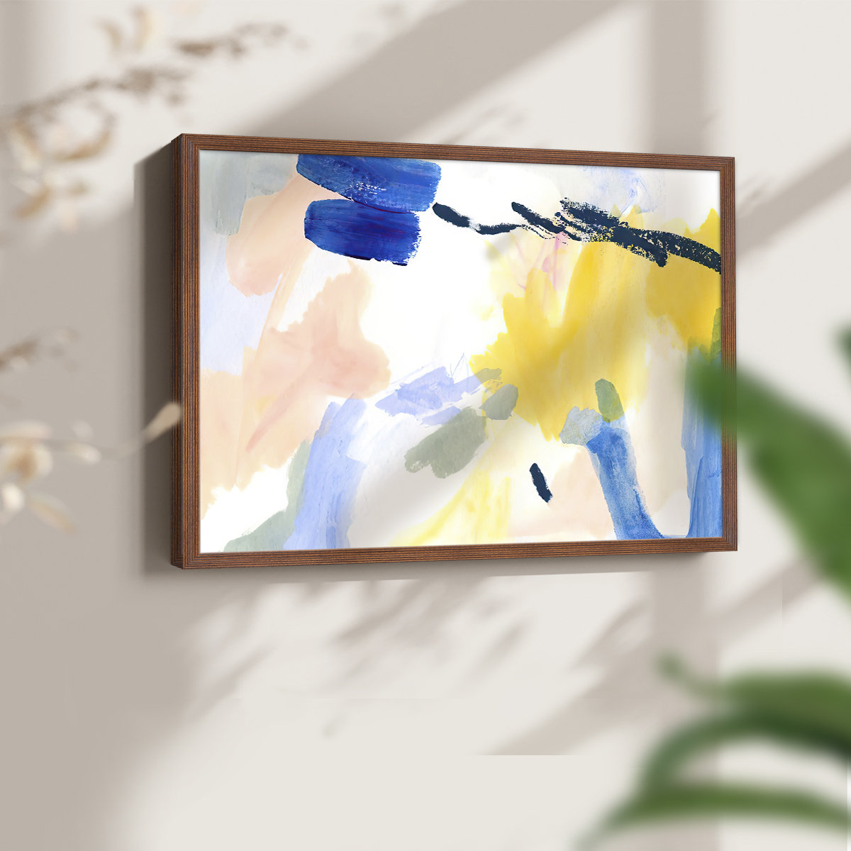 Wrought Studio™ Candy Swipe II -Framed Print - Restickable | Wayfair