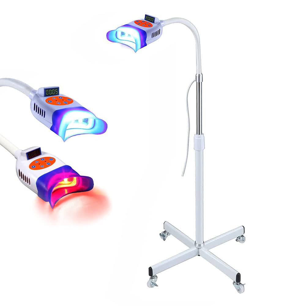 Zeki Shoggy Dental Teeth Whitening Lamp 2 Colors Mobile Blue Red LED Teeth Whitener Machine 36W ...
