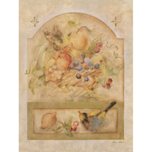 Winston Porter Fruit And Birds I On Canvas by Cheri Blum Print | Wayfair