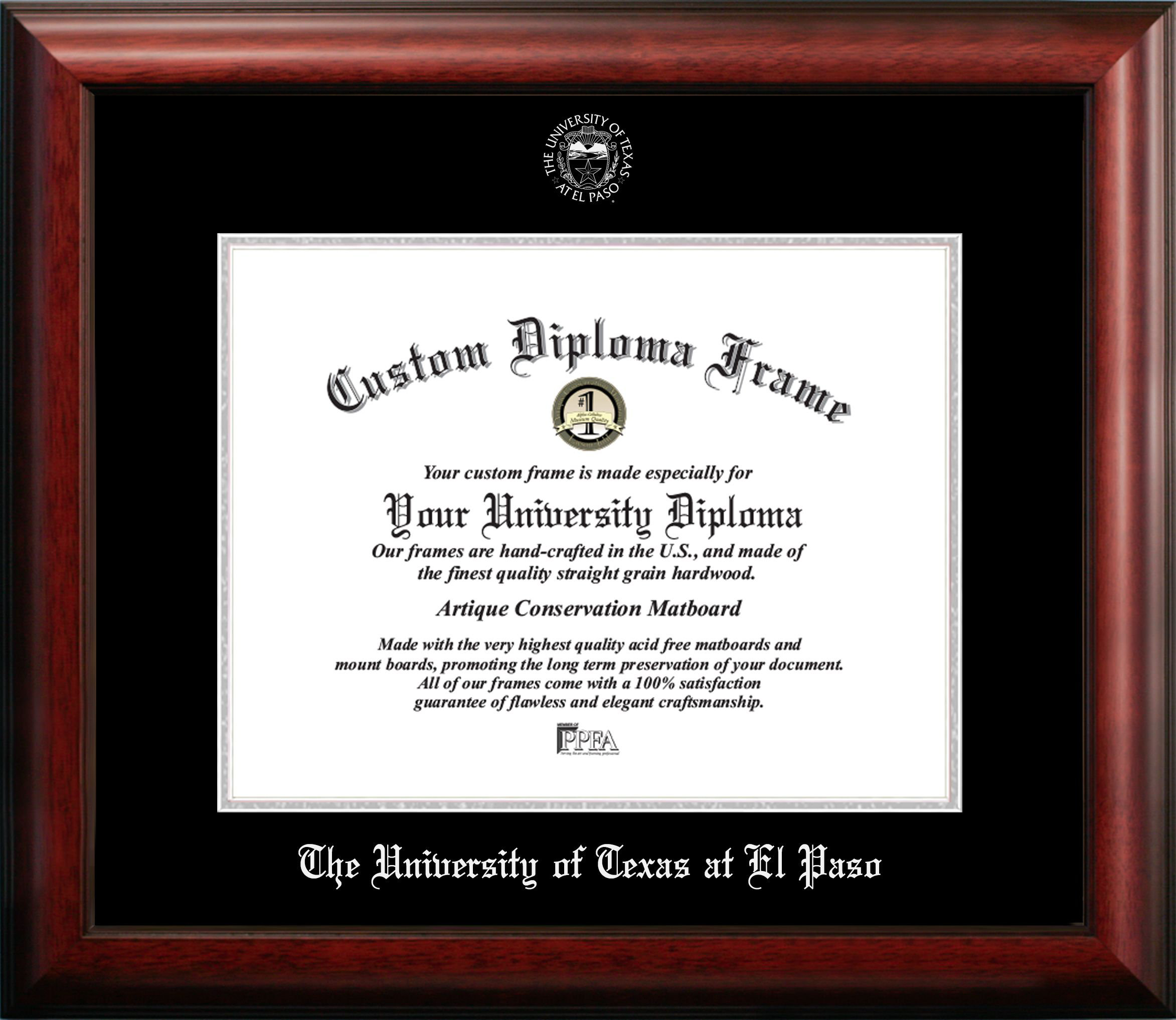 Campus Images University of Texas El Paso Embossed Diploma Picture ...