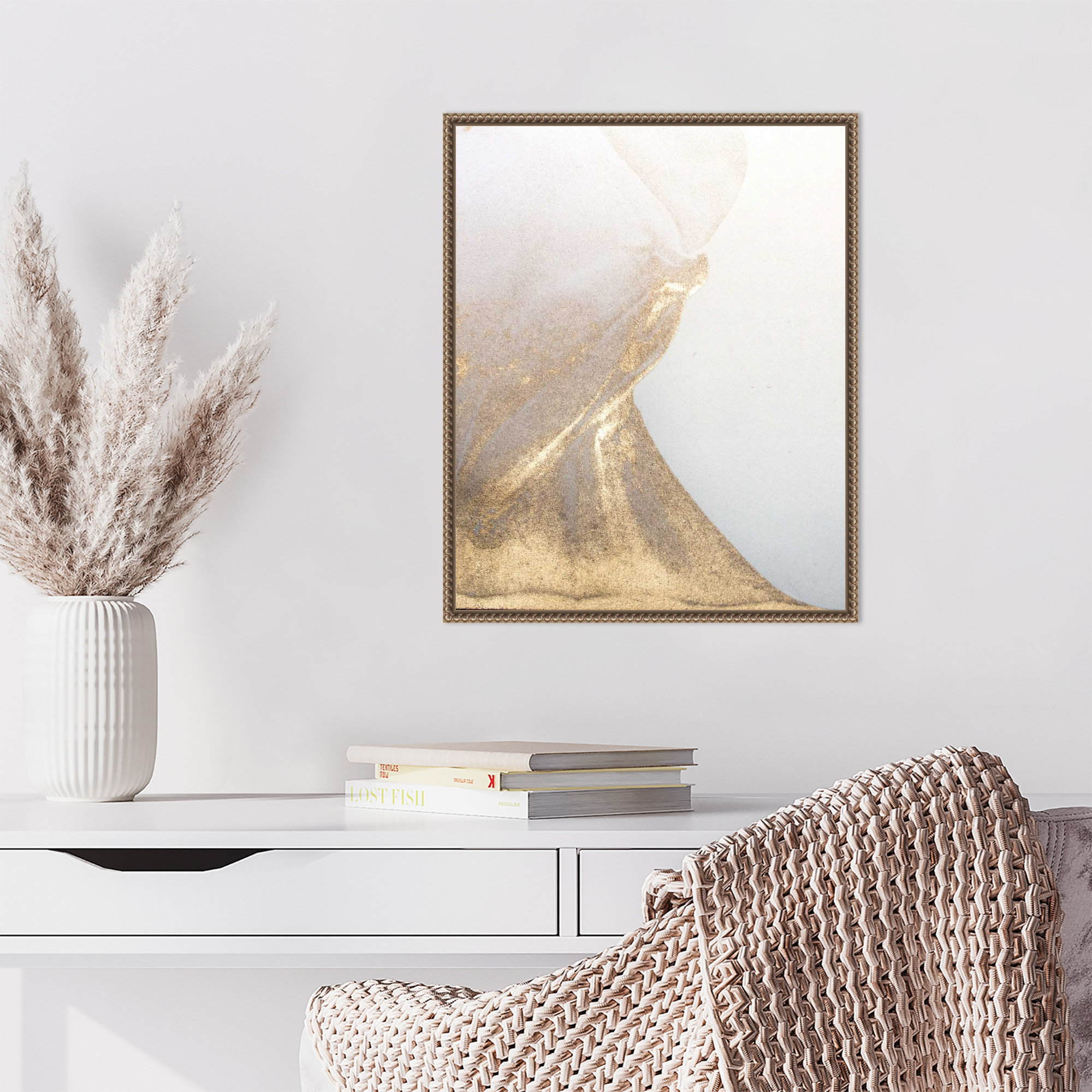 Mercer41 Gold Fusion VI Framed On Canvas by Julia Contacessi Print ...