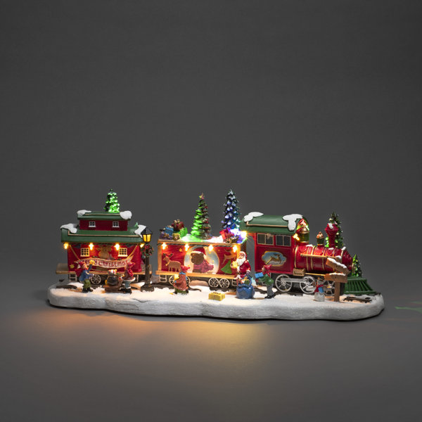 Konstsmide Festive LED Train & Carriages - 19 Multi-Coloured Lights ...