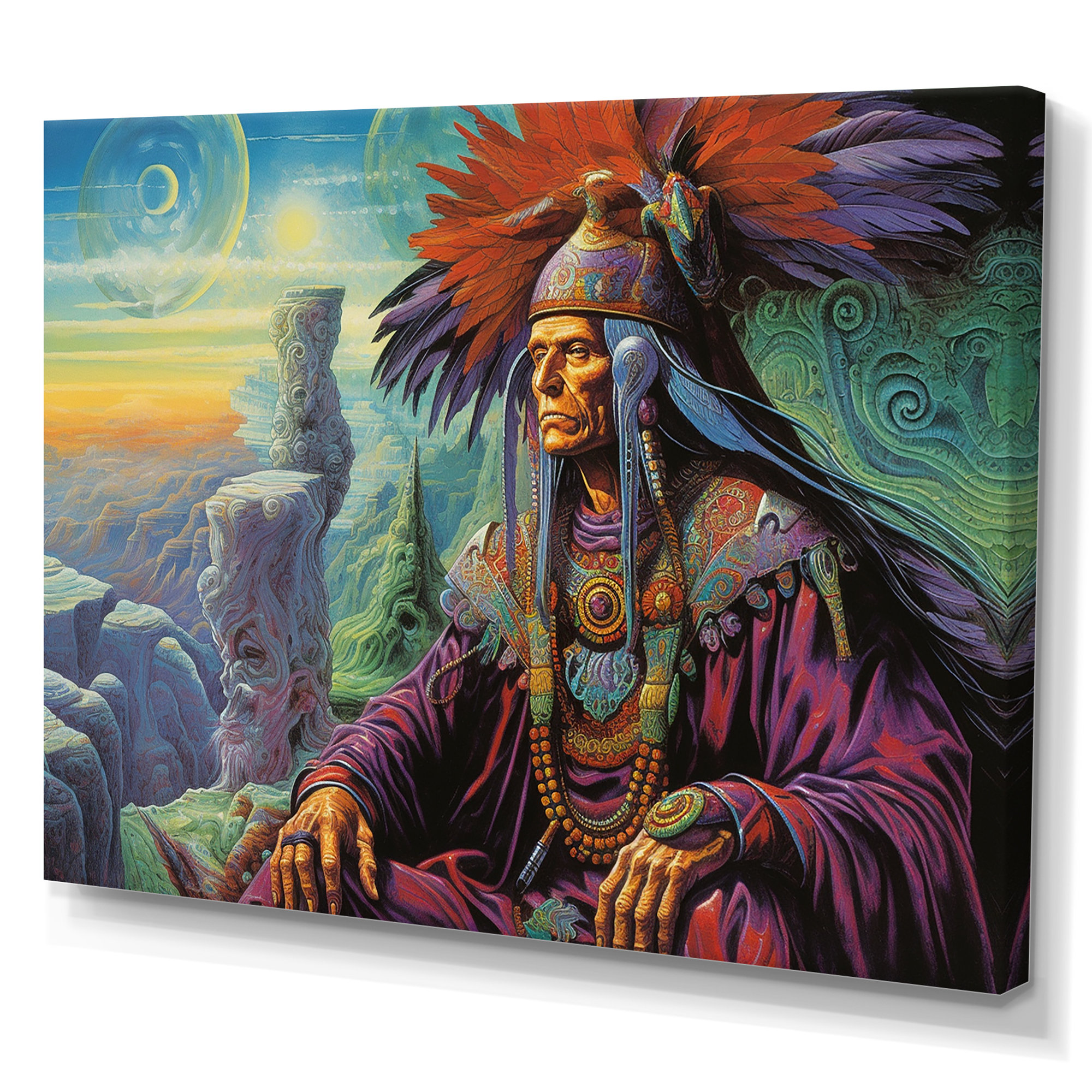 Union Rustic Native Shaman Ancient Wisdom I - Print | Wayfair