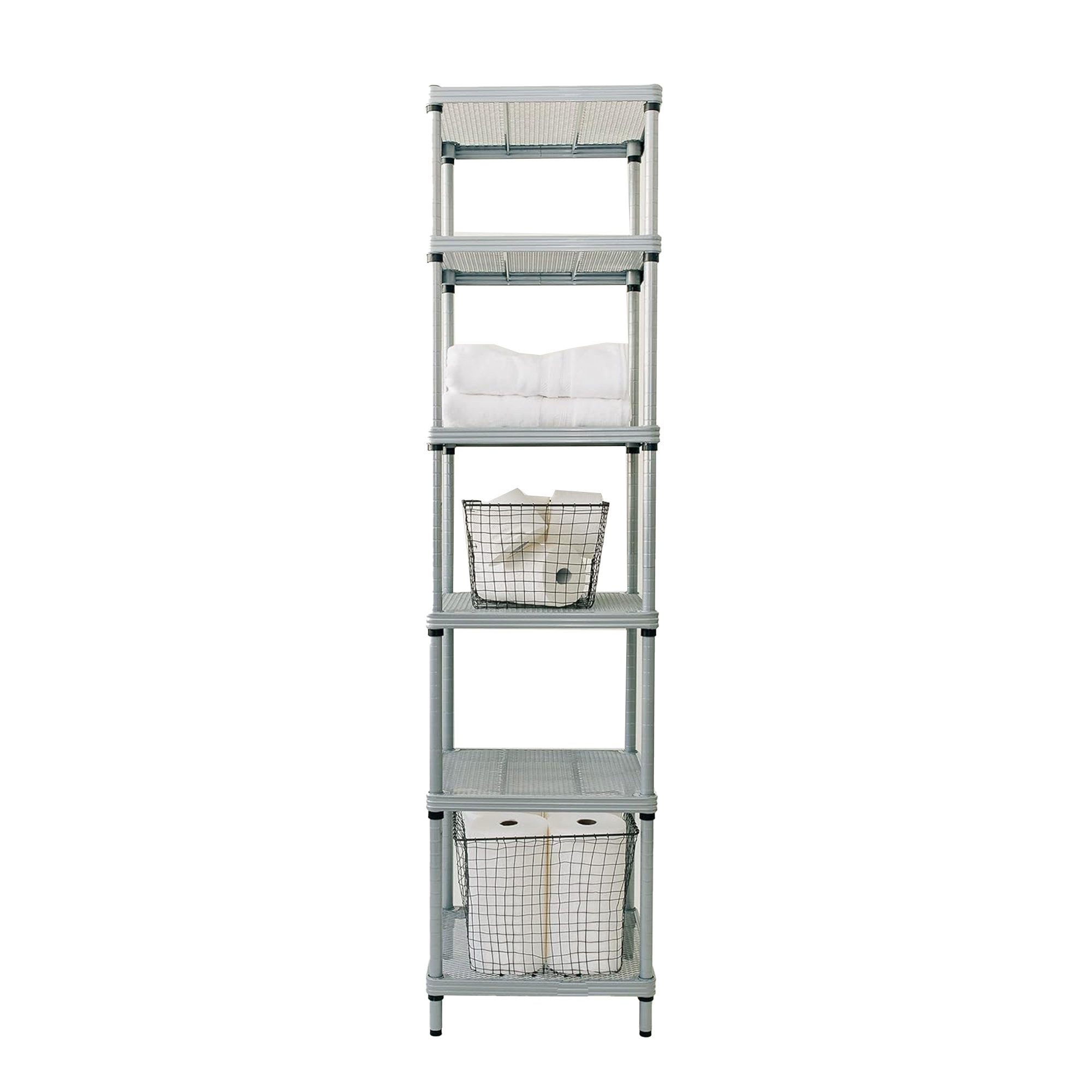 Rebrilliant Design Ideas MeshWorks 2 Tier Full Size Metal Storage ...
