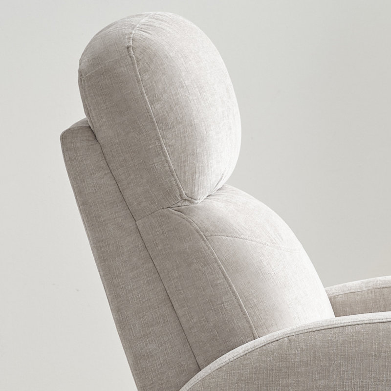 Latitude Run® Modern 37" Chenille Upholstered Manual Swivel Rocker ...