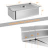 Latitude Run® 6-Pack Steam Table Pans with Handle for Restaurant ...