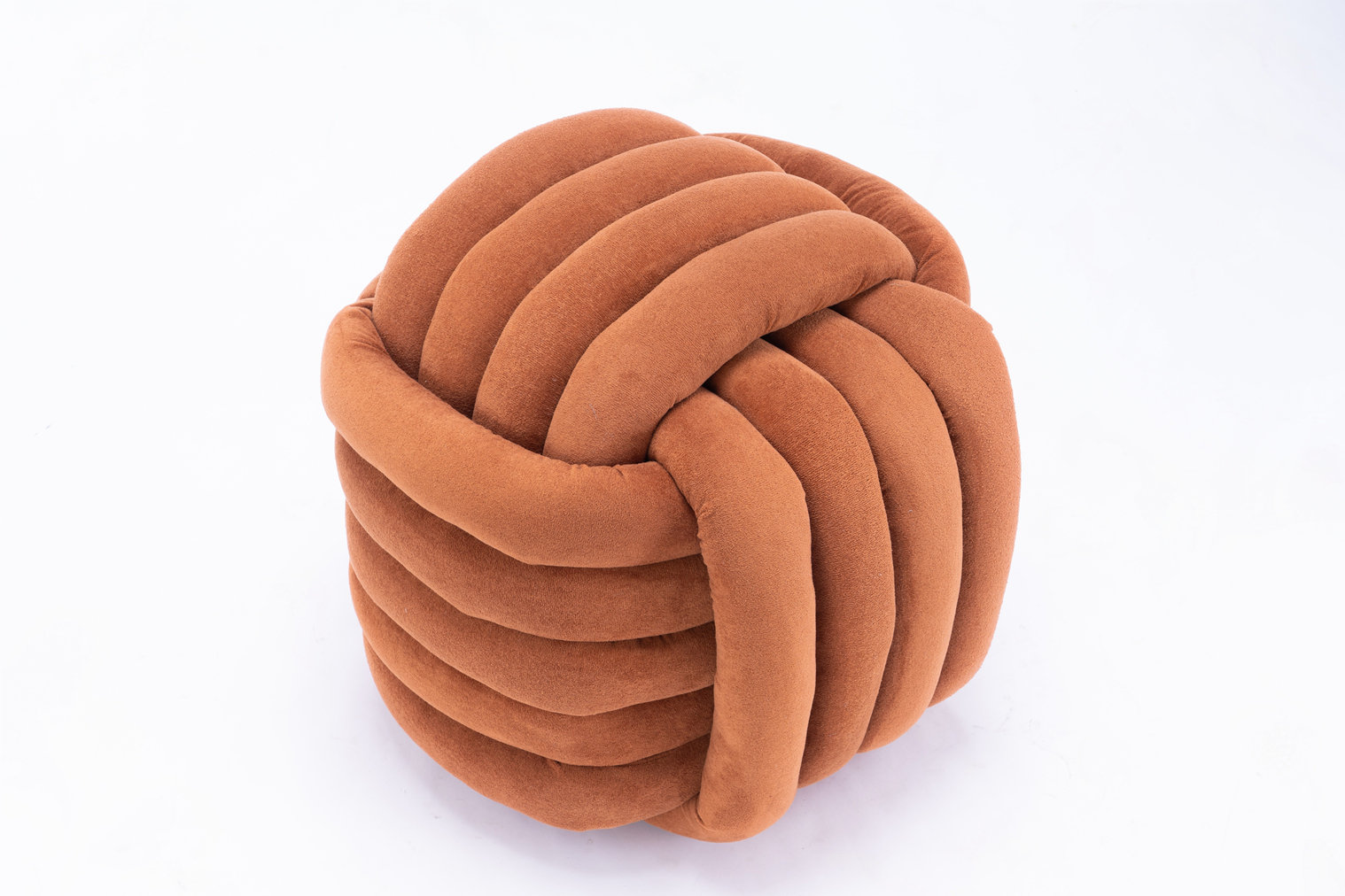 Brayden Studio® Modern Knot Design Ottoman Makeup Stool Footstool | Wayfair