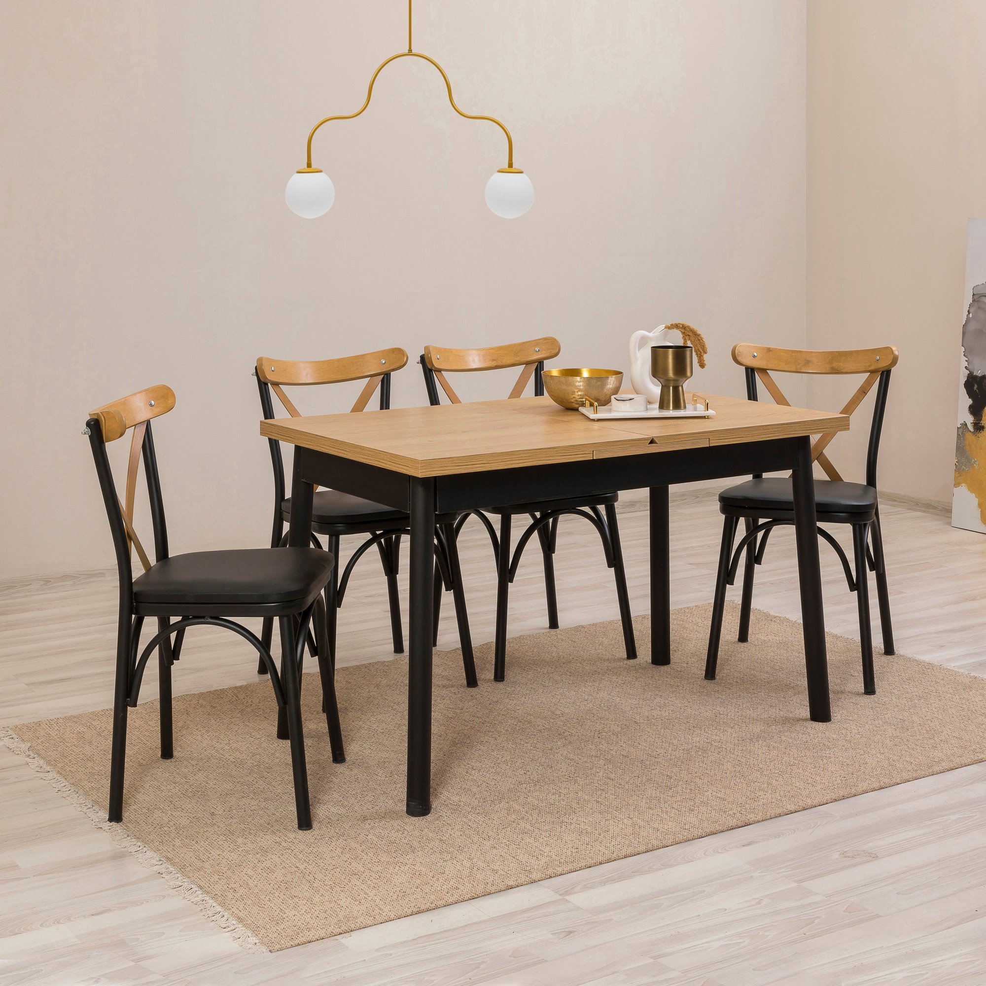 August Grove® Bohlman Rectangular Restaurant Dining Set | Wayfair