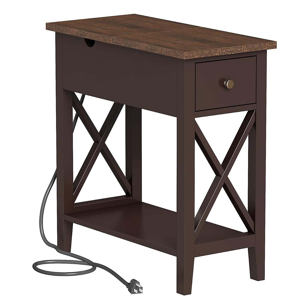 One Allium Way® End Table With Charging Station, Accent Small Side ...