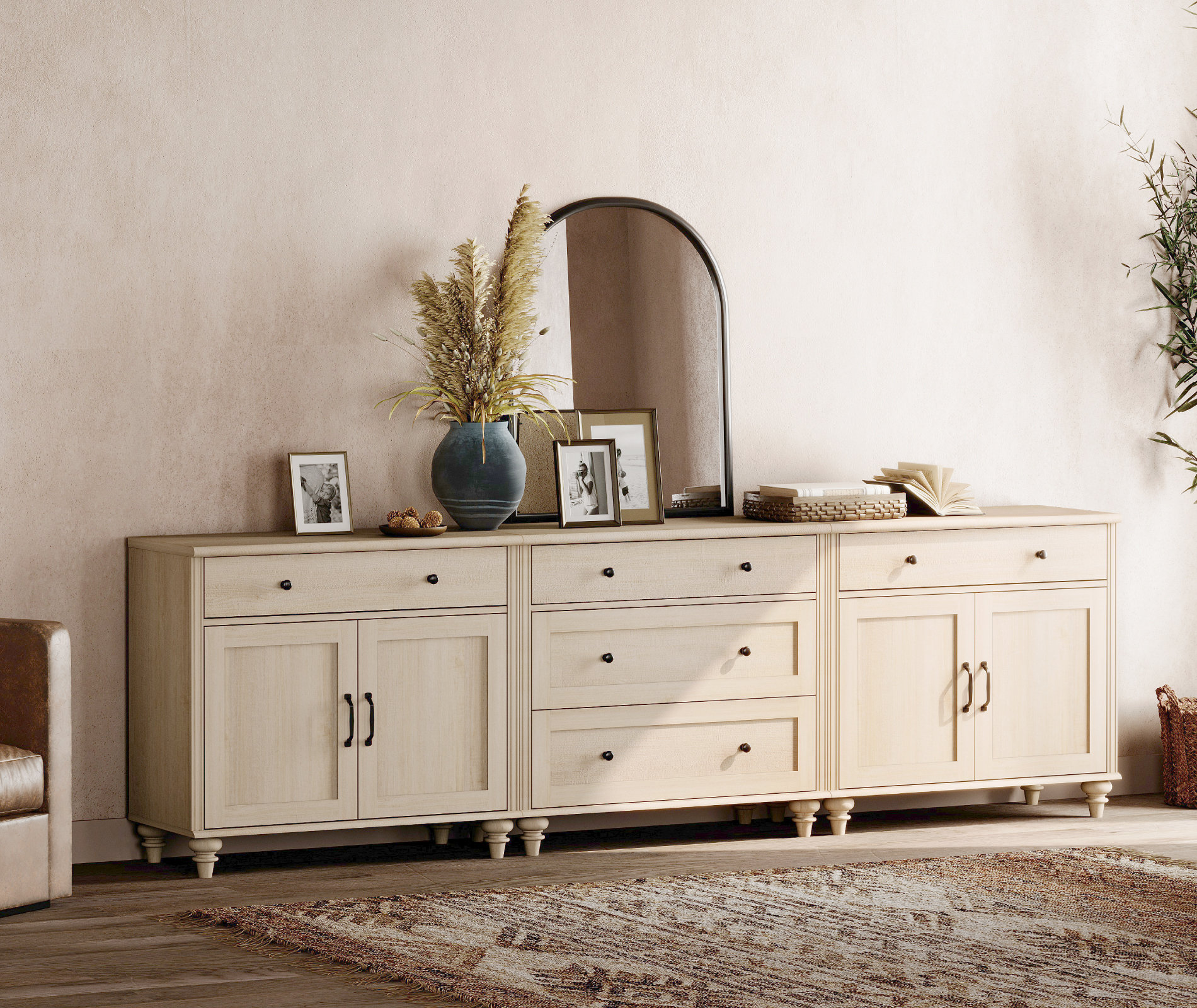 Alcott Hill® TV Stand For 100 Inch TV, 3-In-1 TV Console Table For 75 ...