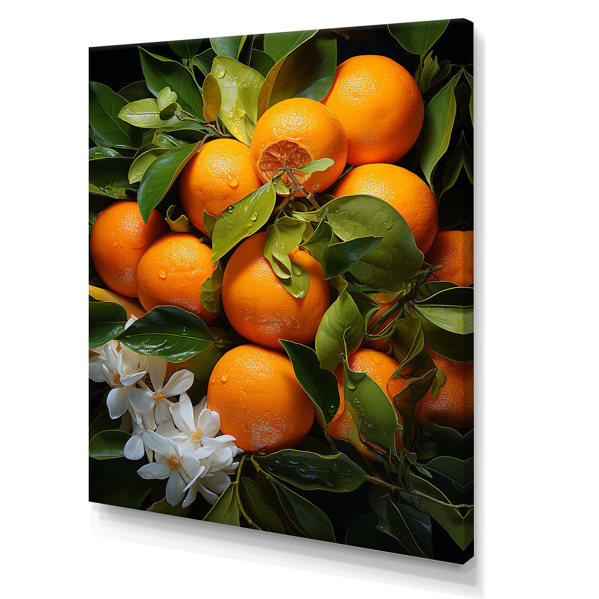 Latitude Run® Datril Tangerine Tango Bouquet III - Print on Canvas ...