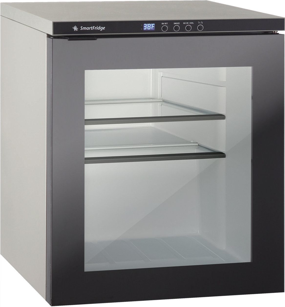 SmartFridge by Minibar Systems Full Glass Door 1.6 cu. ft. Freestanding ...