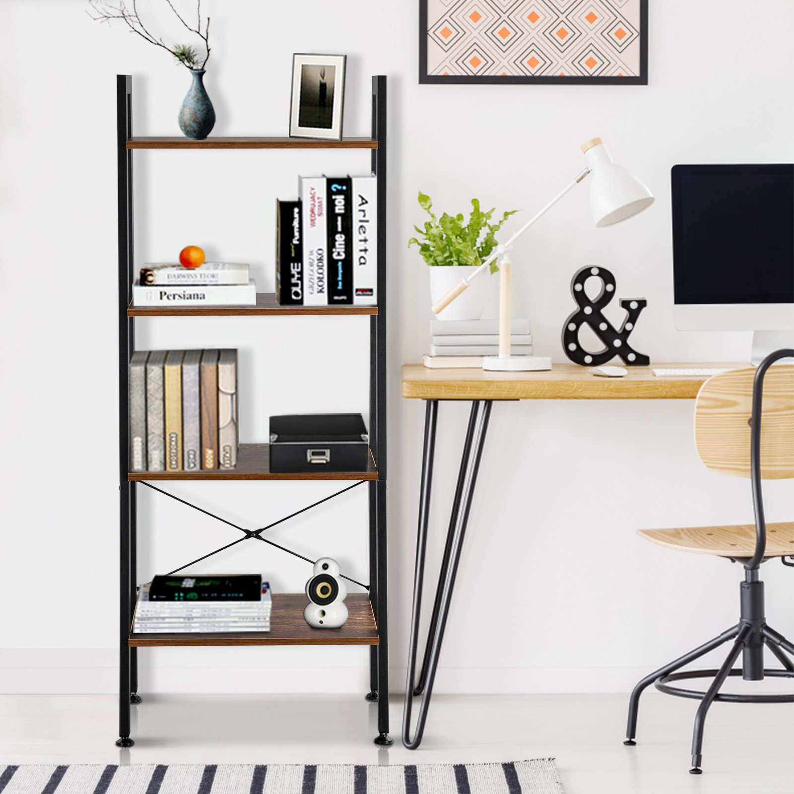 Rebrilliant Meela 22'' W Steel Shelving Unit | Wayfair