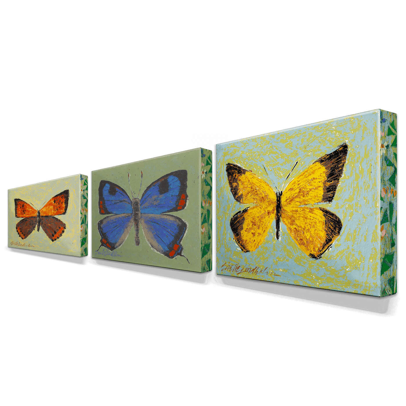 Rosalind Wheeler Winged Wonders - Unframed Metal Box Art Set | Wayfair