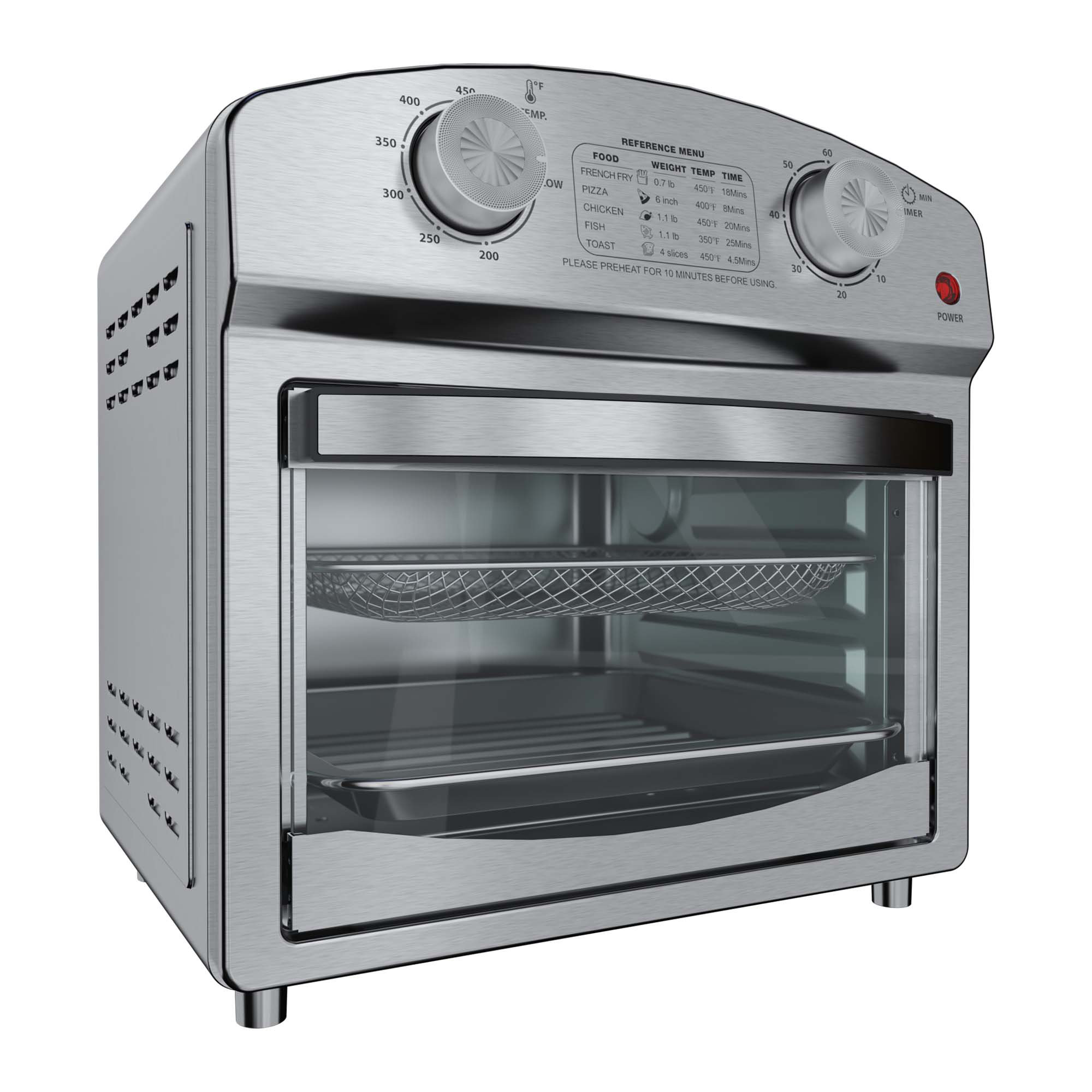 Que Linda Stationery Shop 12.5 Qt 7 In 1 Convection Toaster Oven, 1500W ...