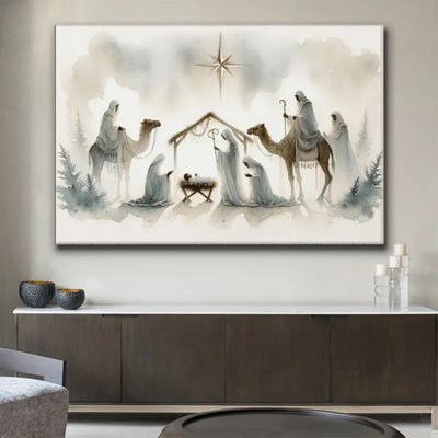 nativity wall display