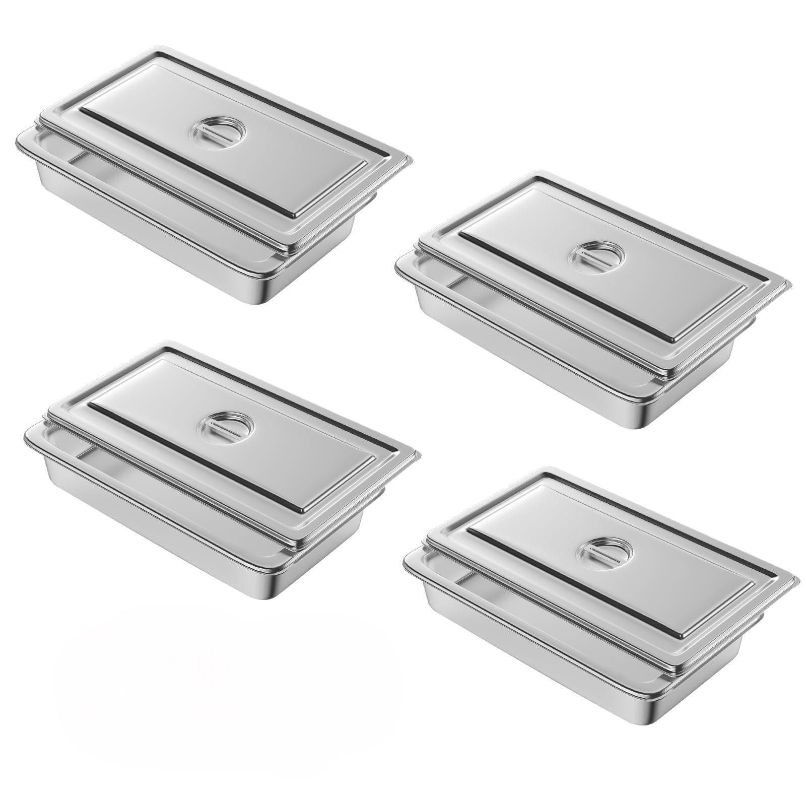 ColorLife Hotel Pot, Steam Table Pot, 4-Inch Deep Stainless Steel Steam ...