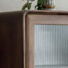 Corrigan Studio® Solid wood bookcase with glass door | Wayfair