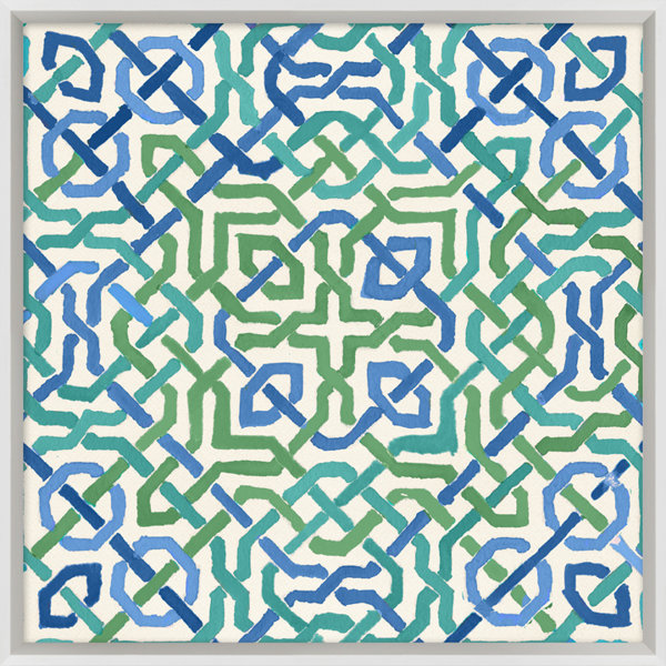 Wendover Art Group Blue Geo Pattern 5 by Wendover Art Group | Perigold