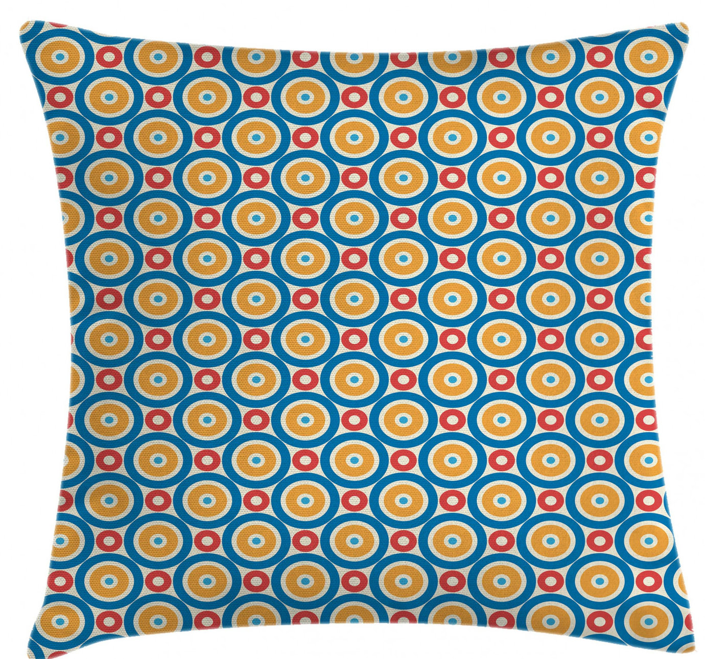 Ambesonne Big and Small Circles Indoor / Outdoor Geometric 26" Throw ...