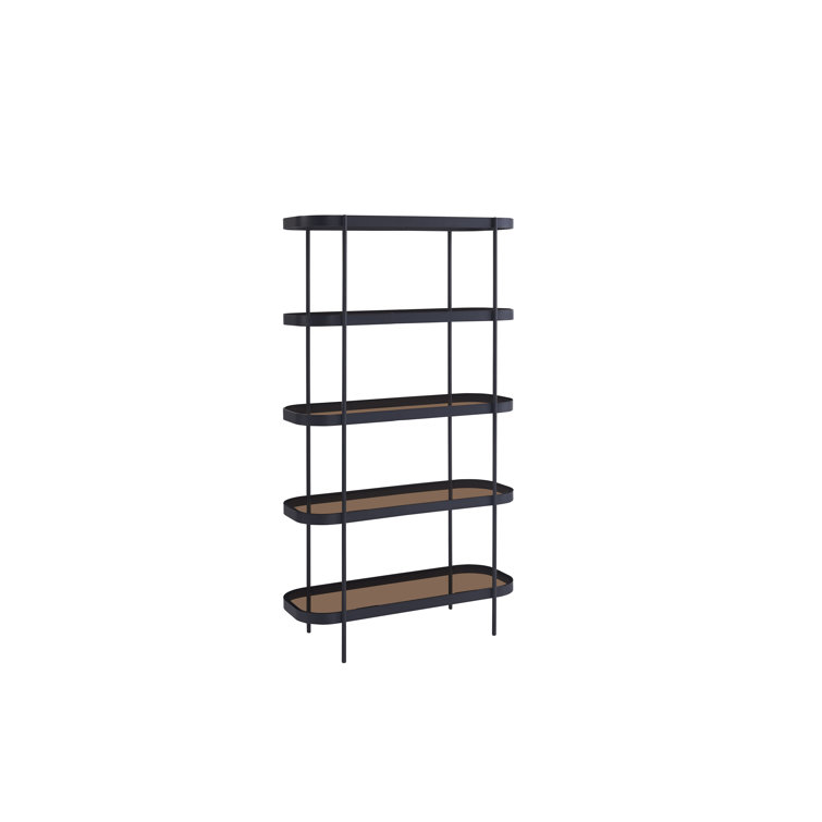 Williston Forge Allmar 160cm H x 90cm W Steel Etagere Bookcase ...
