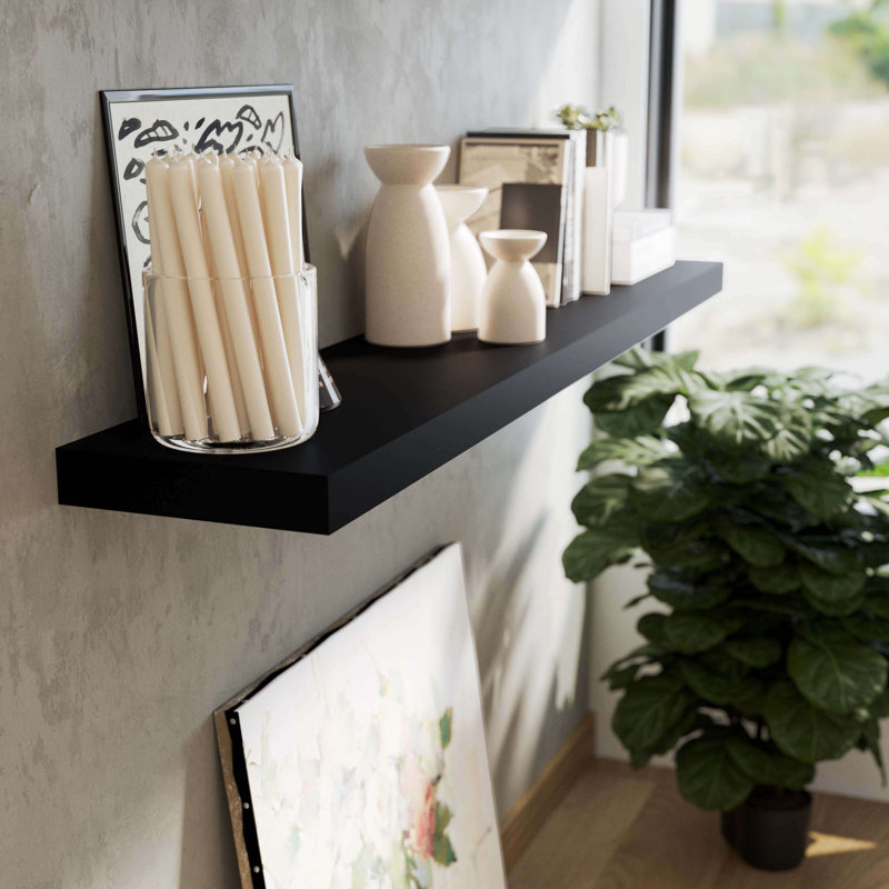 Ebern Designs Meekal Engineered Wood Floating Shelf | Wayfair