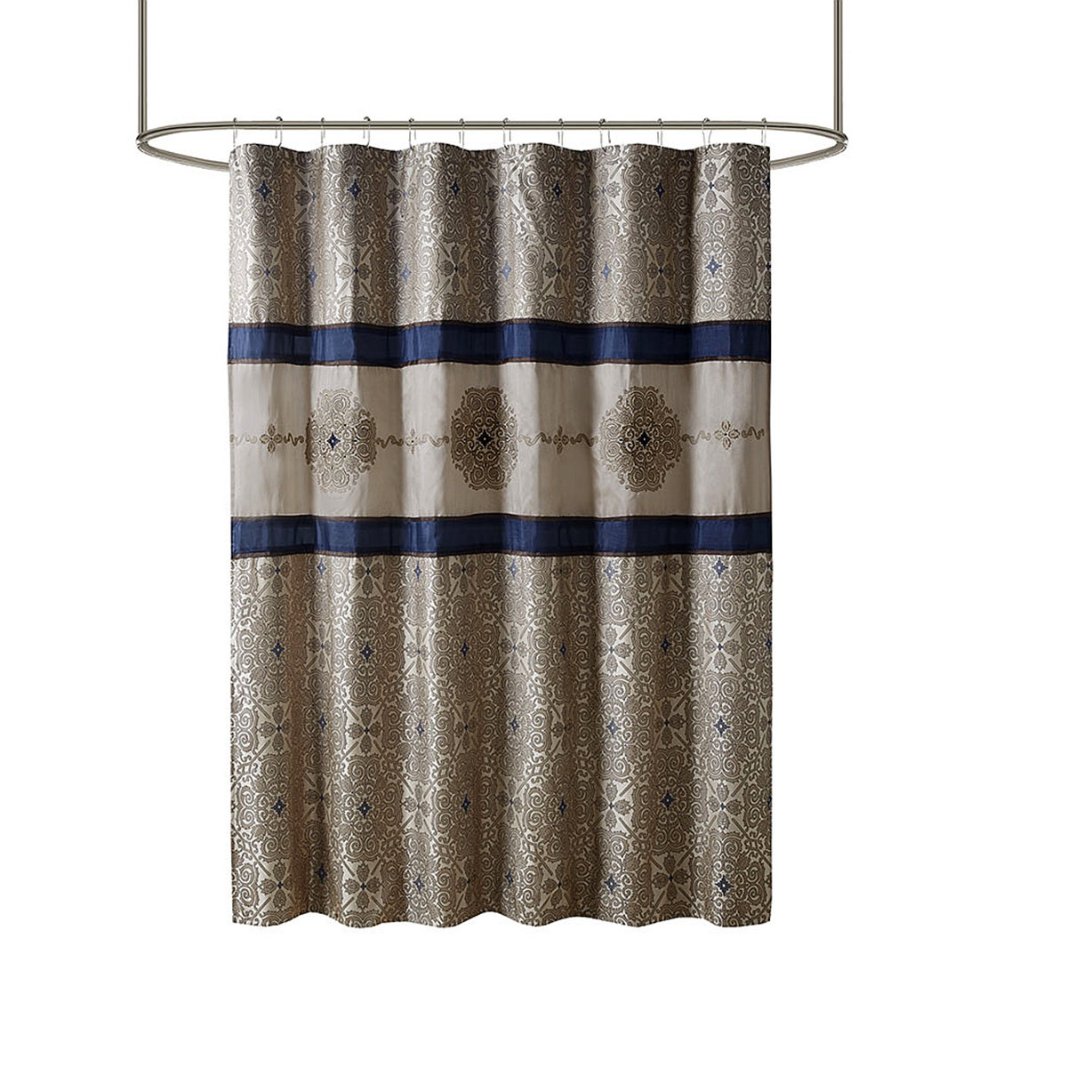 Bungalow Rose Embroidered Shower Curtain | Wayfair