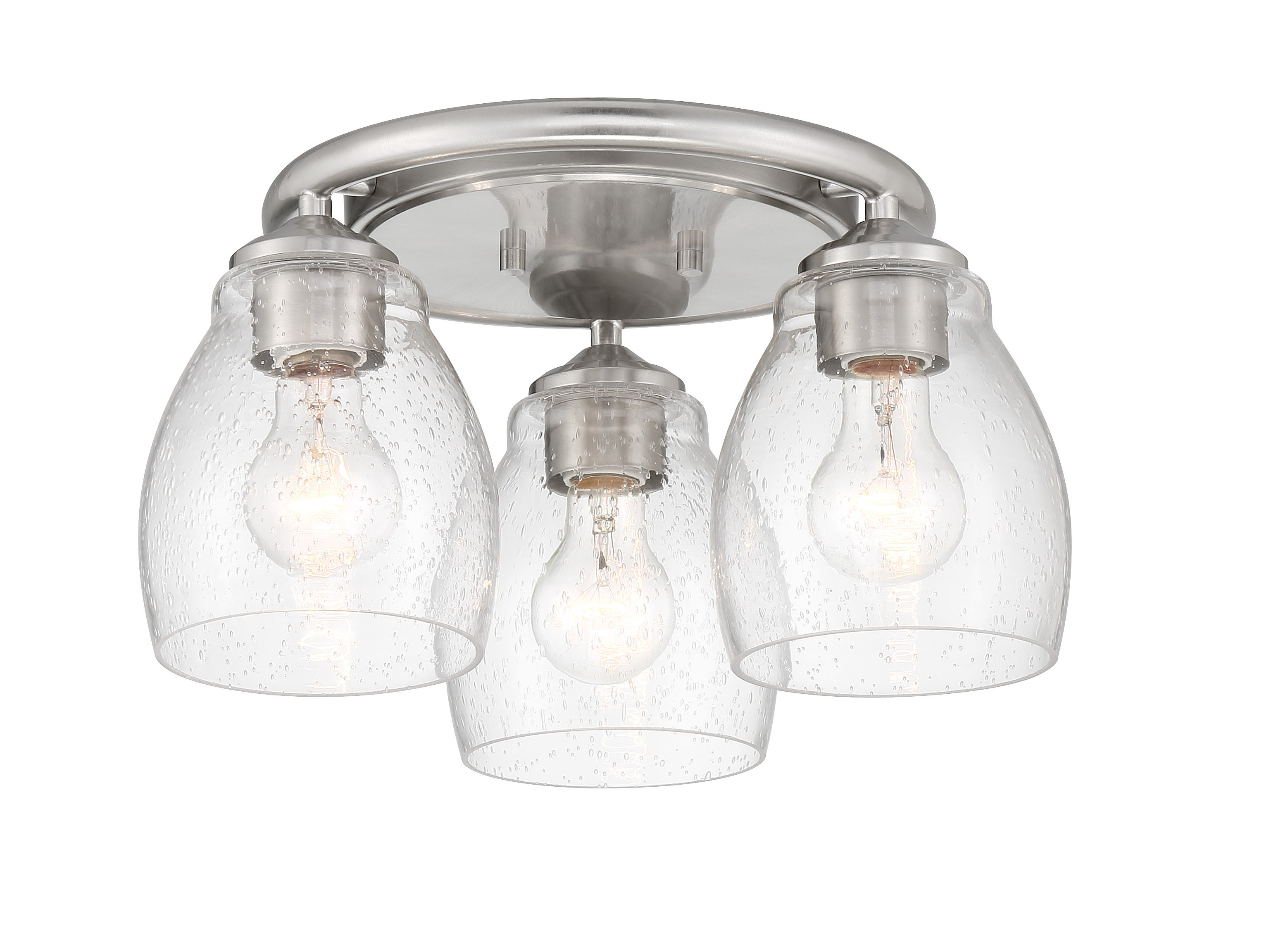 Breakwater Bay Halfon Glass Flush Mount | Wayfair