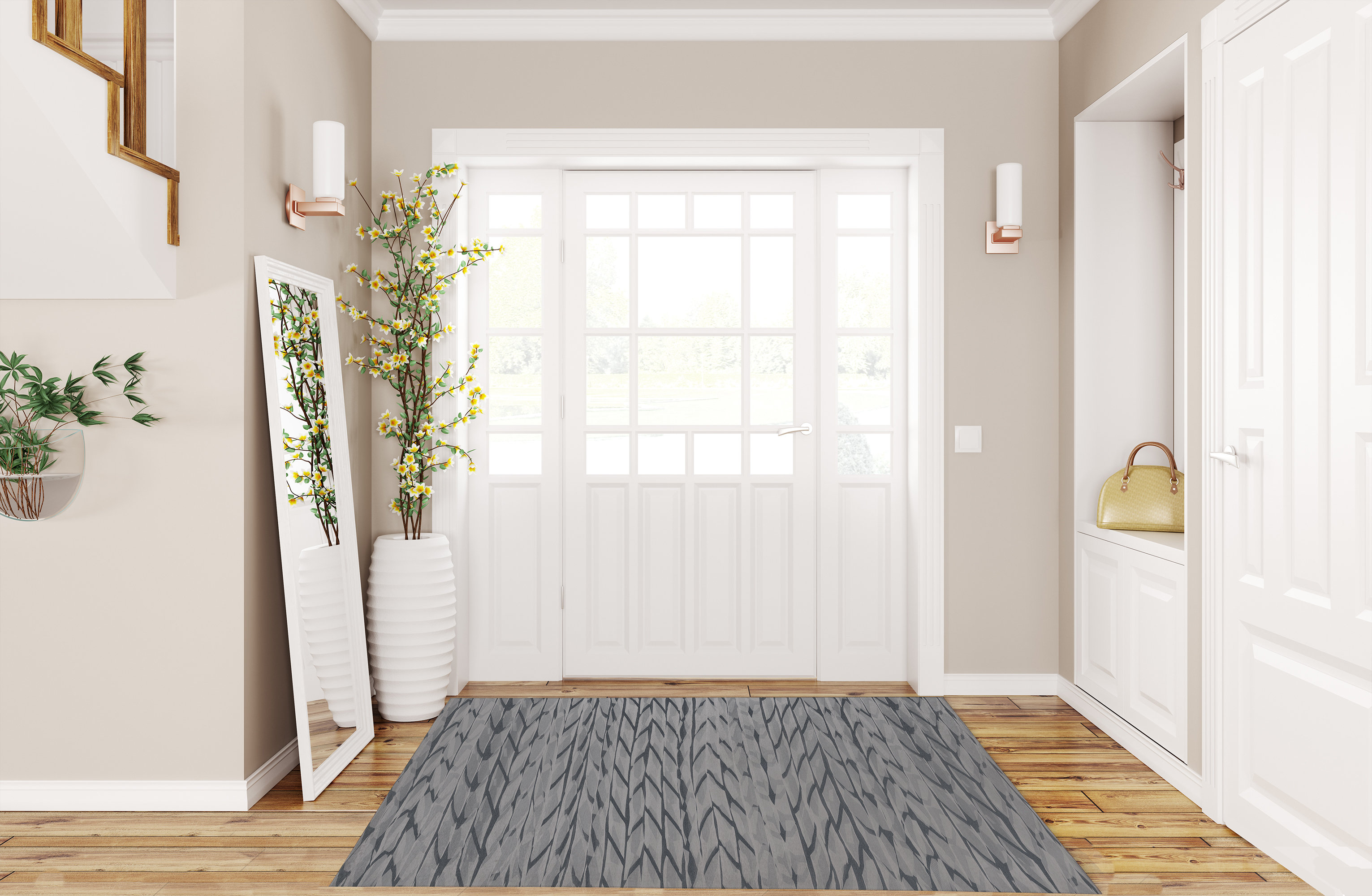 KAVKA DESIGNS Abstract Machine Made Rectangle 9' x 12' Synthetic Area ...