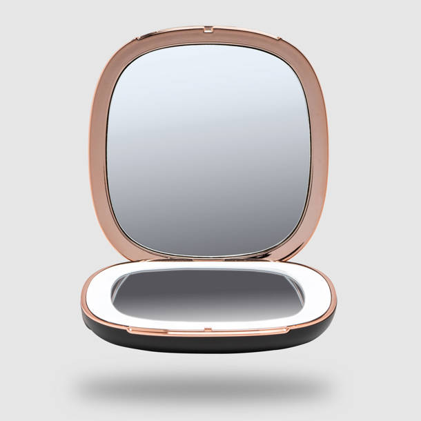 Fancii Modern Lighted Magnifying Compact Mirror & Reviews | Wayfair