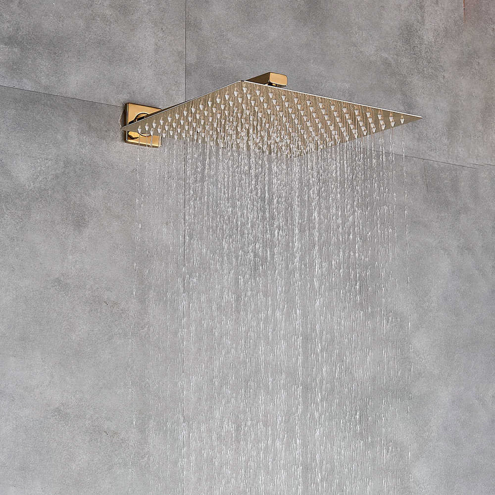 Bathselect Rain Fixed Shower Head 2 0 Gpm Gpm With Temperature Based