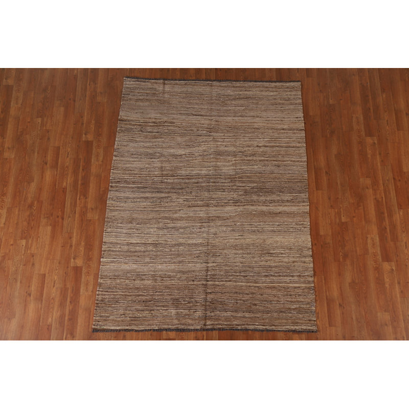 Dakota Fields Natural Dye Kilim Earth Tone Area Rug 5x7 | Wayfair