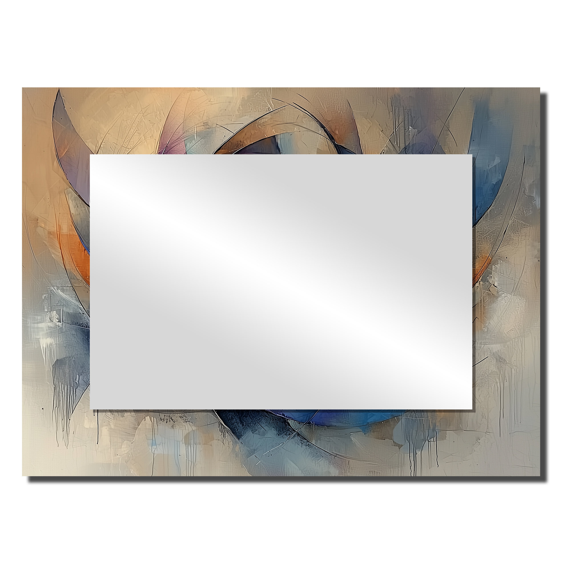 Wrought Studio™ Abstract Velvet Wreath Of Density I - Floral Decorative ...