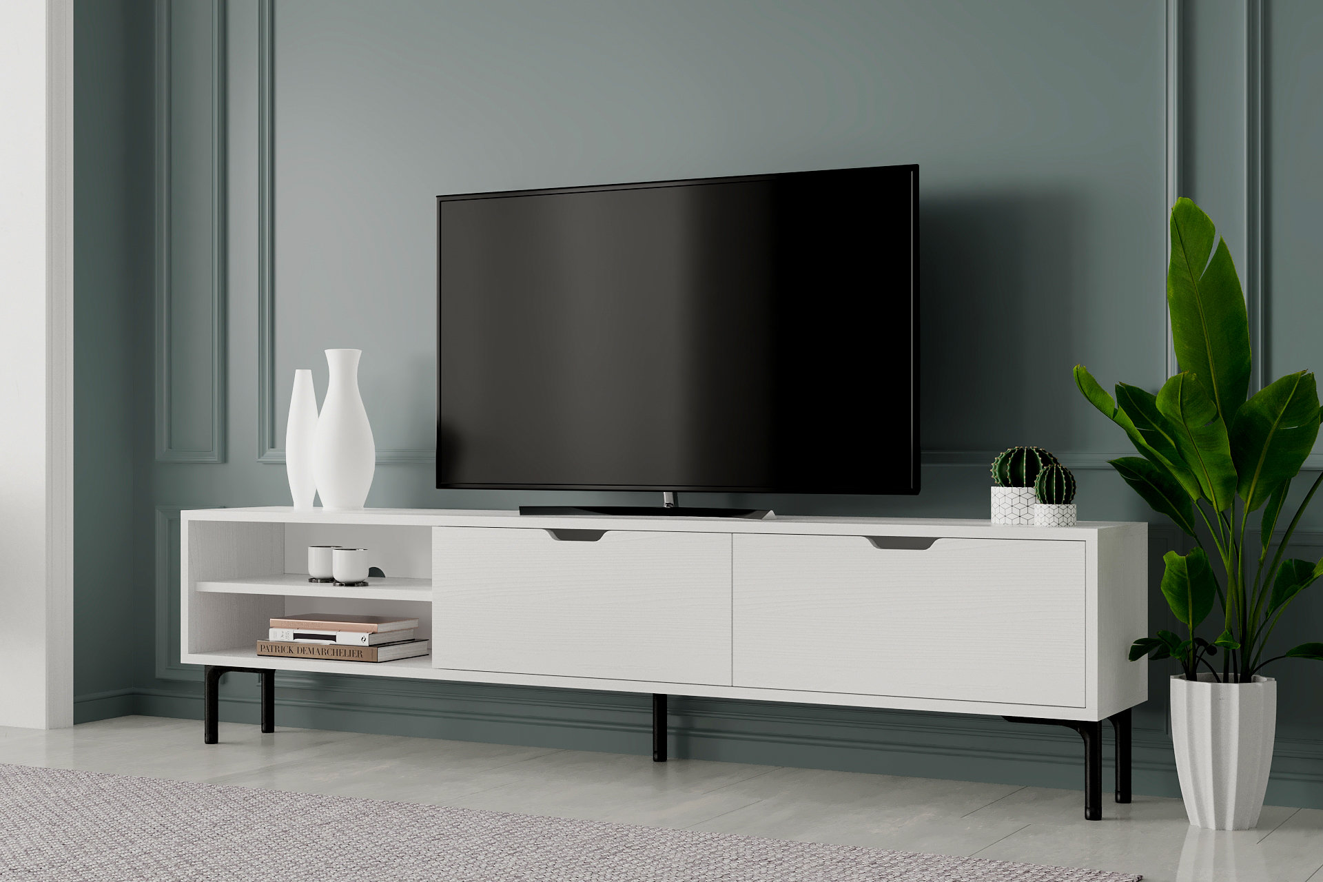 Ebern Designs Saydi 71"TV Stand Up to 80" TV's Entertainment Media ...