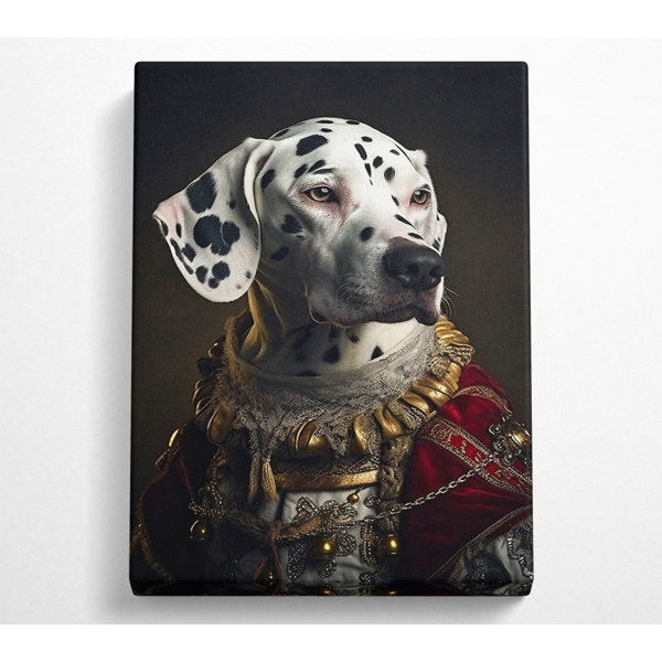 Happy Larry Dalmatian Renaissance Canvas Art Print | Wayfair.co.uk