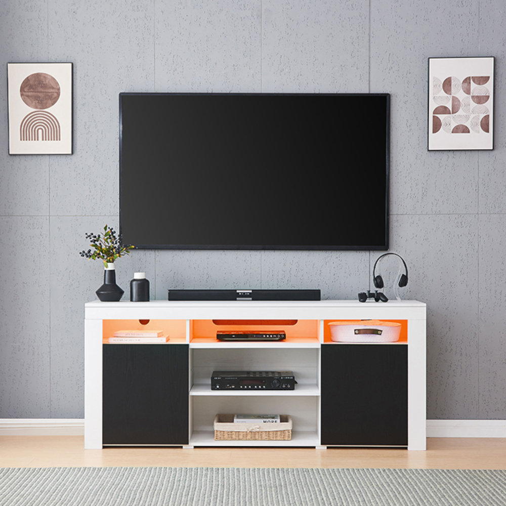 Ivy Bronx Lenexa TV Console Table for TVs, Media Console Table ...