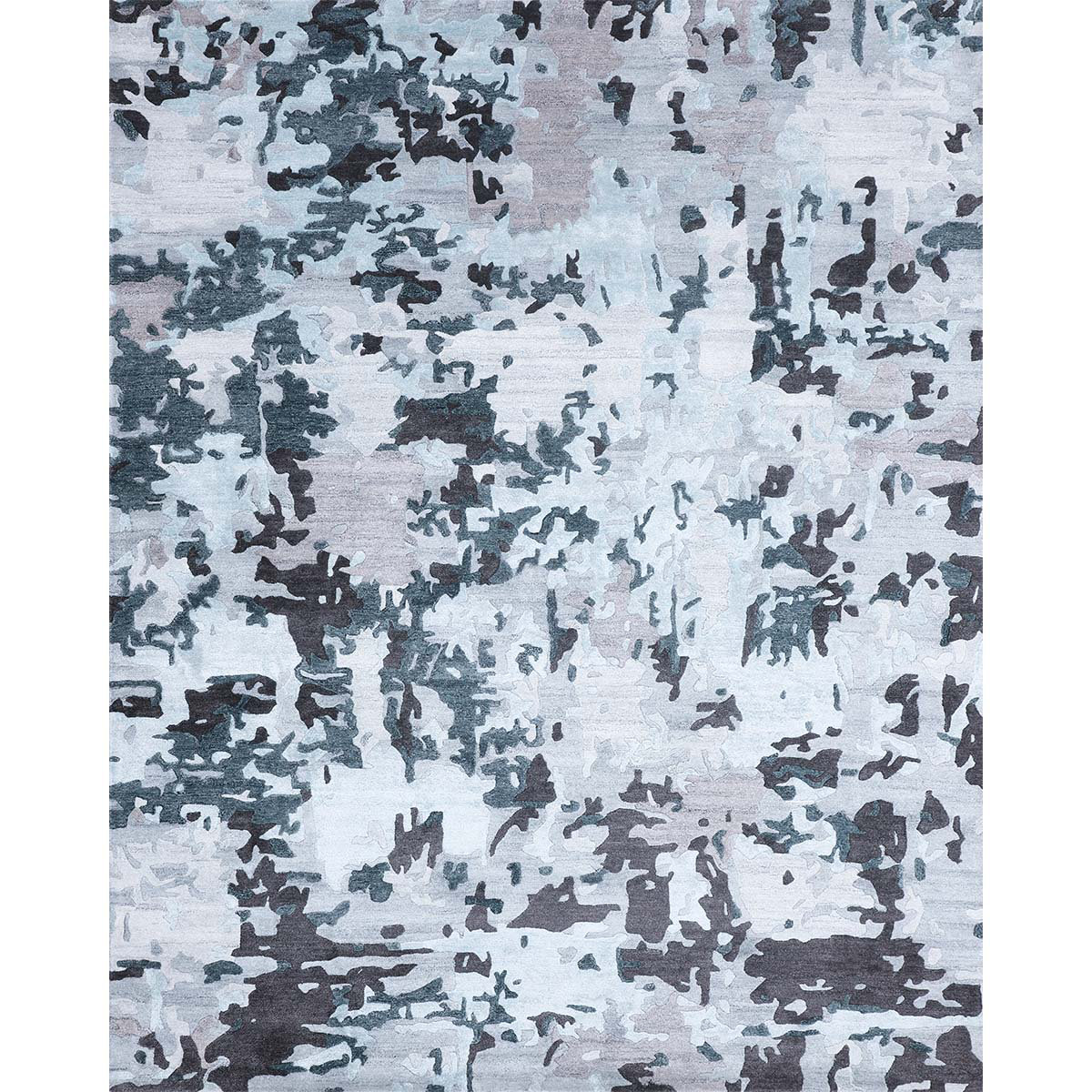 Bokara Rug Co., Inc. Camouflage Hand-Knotted Wool/Viscose Area Rug in ...
