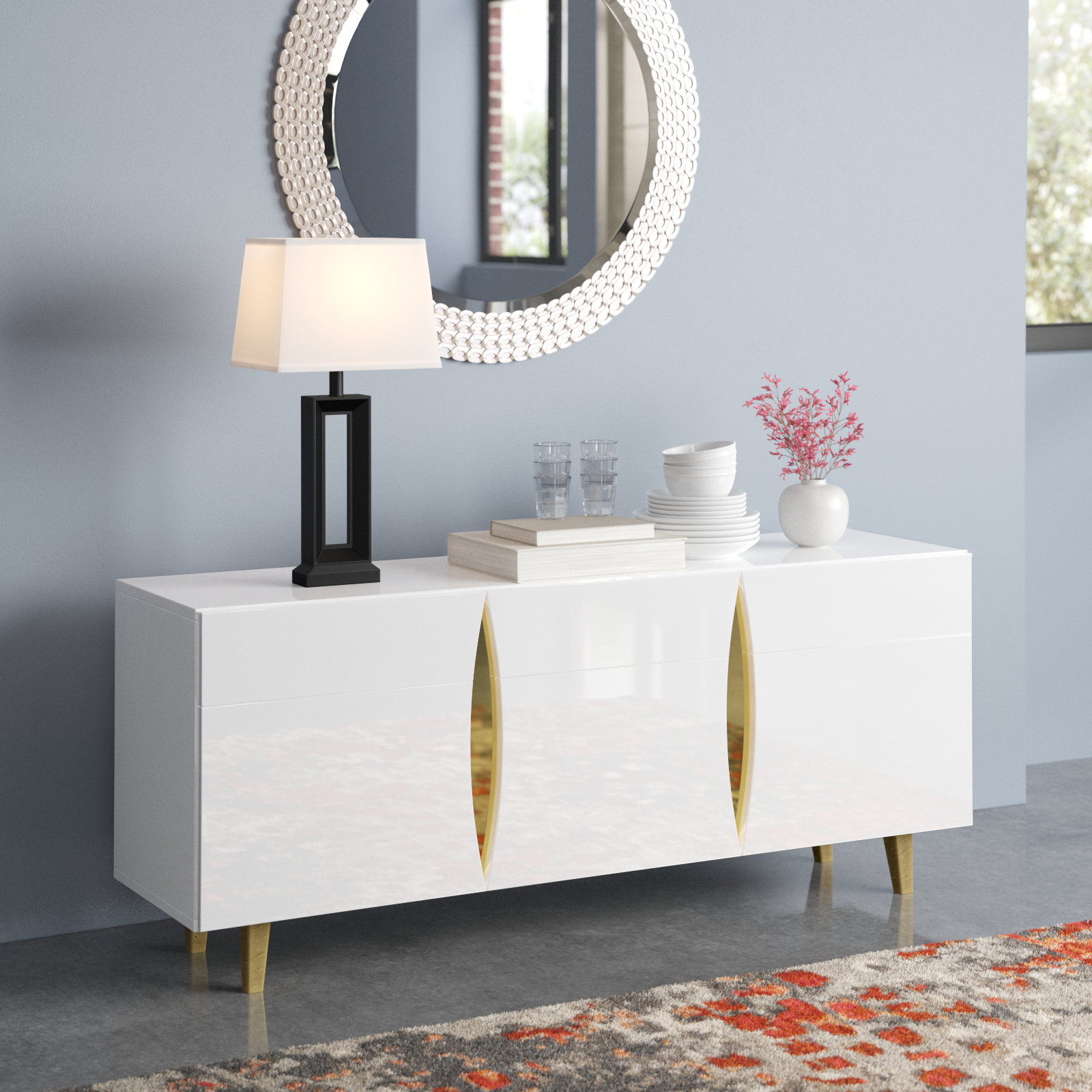 Willa Arlo™ Interiors Auberon 59.1" Wide Sideboard & Reviews | Wayfair