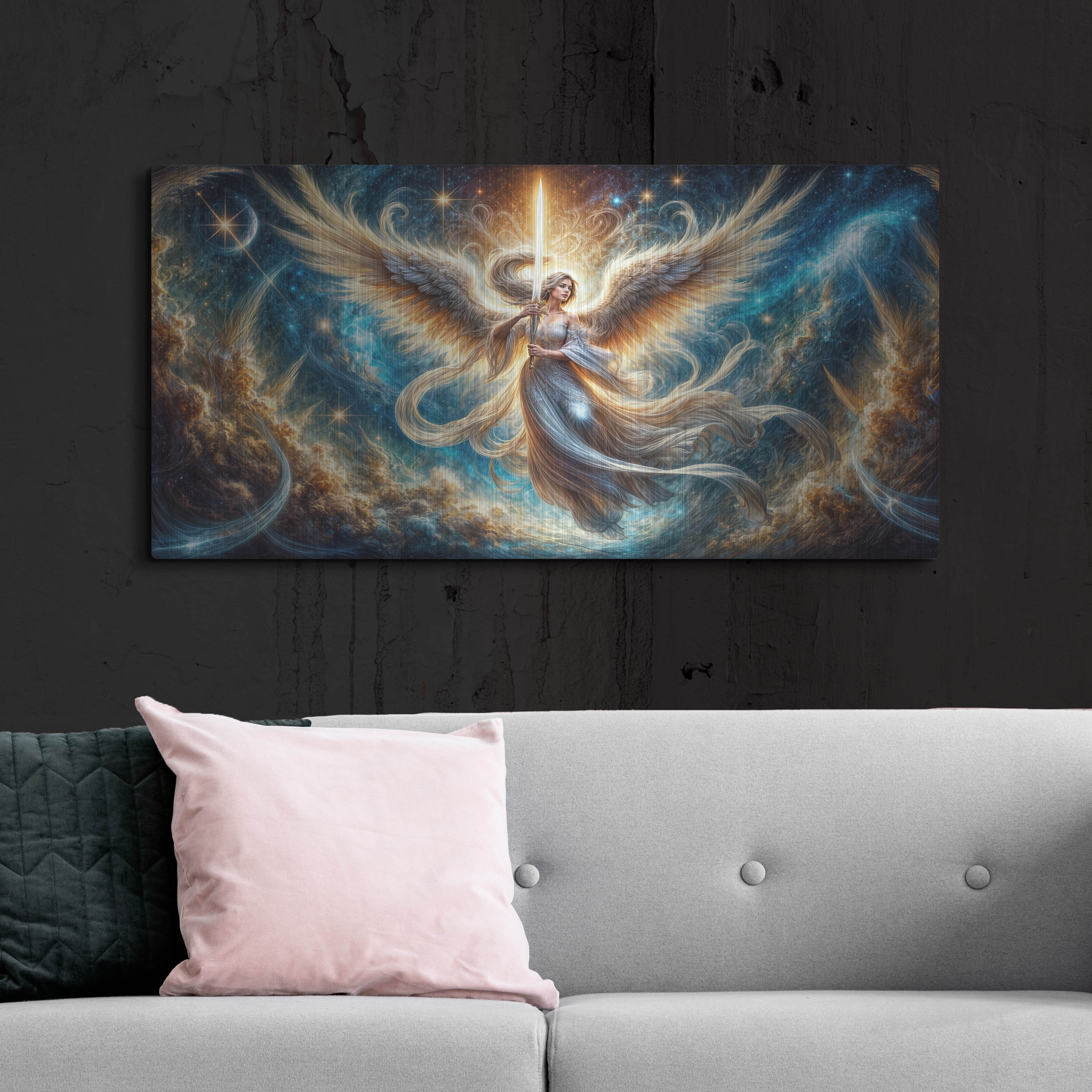Trinx 'Guardian Angel' by Rey Klimt Metal Wall Art | Wayfair