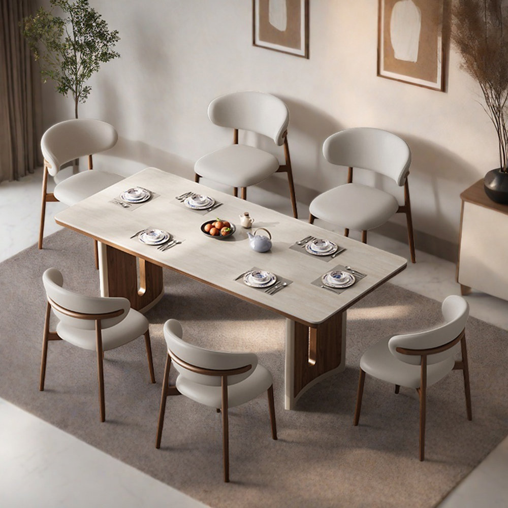 Elamer European modern simple dining table set - Wayfair Canada