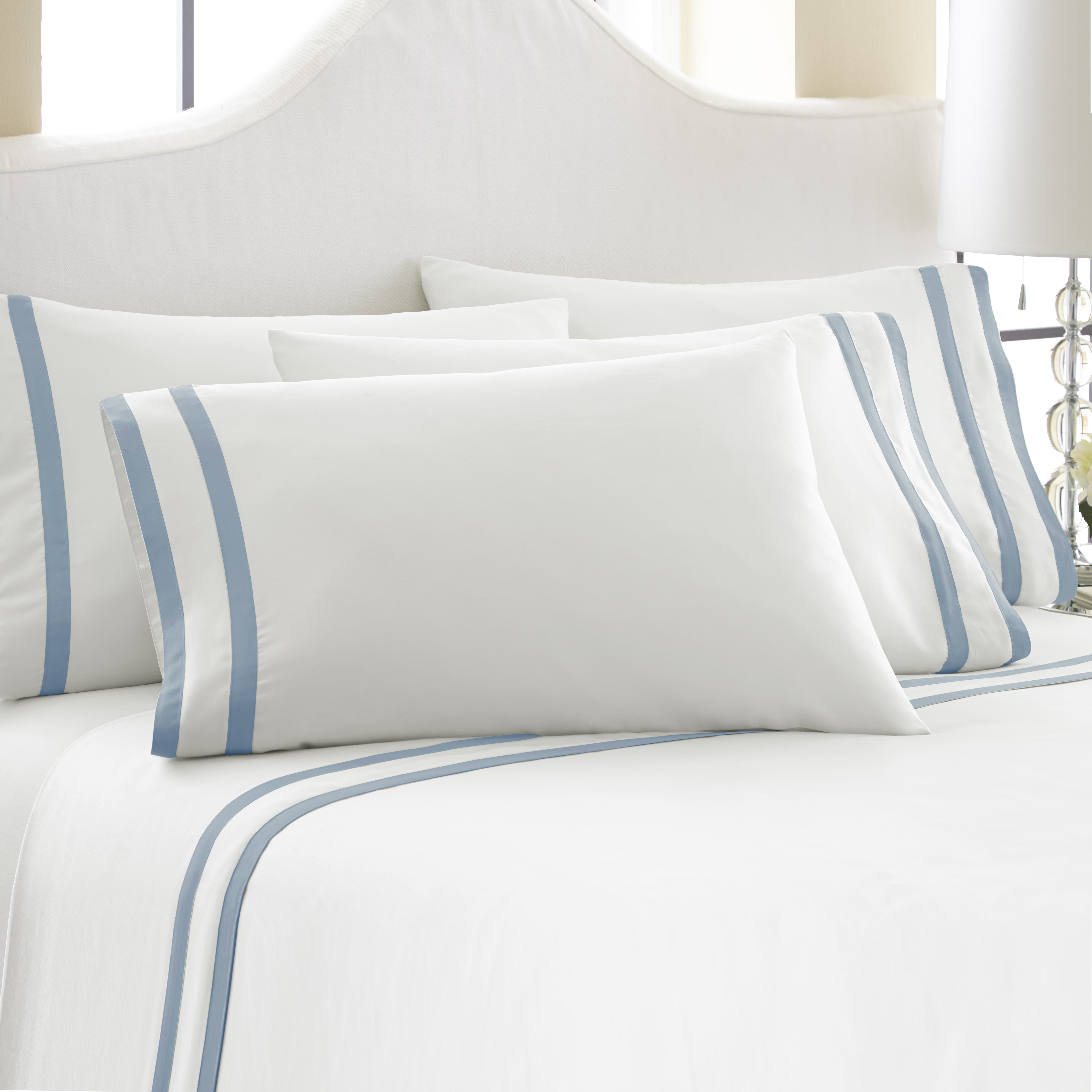 Modern Threads 1000 Thread Count Striped Cotton Blend Sateen Sheet Set ...