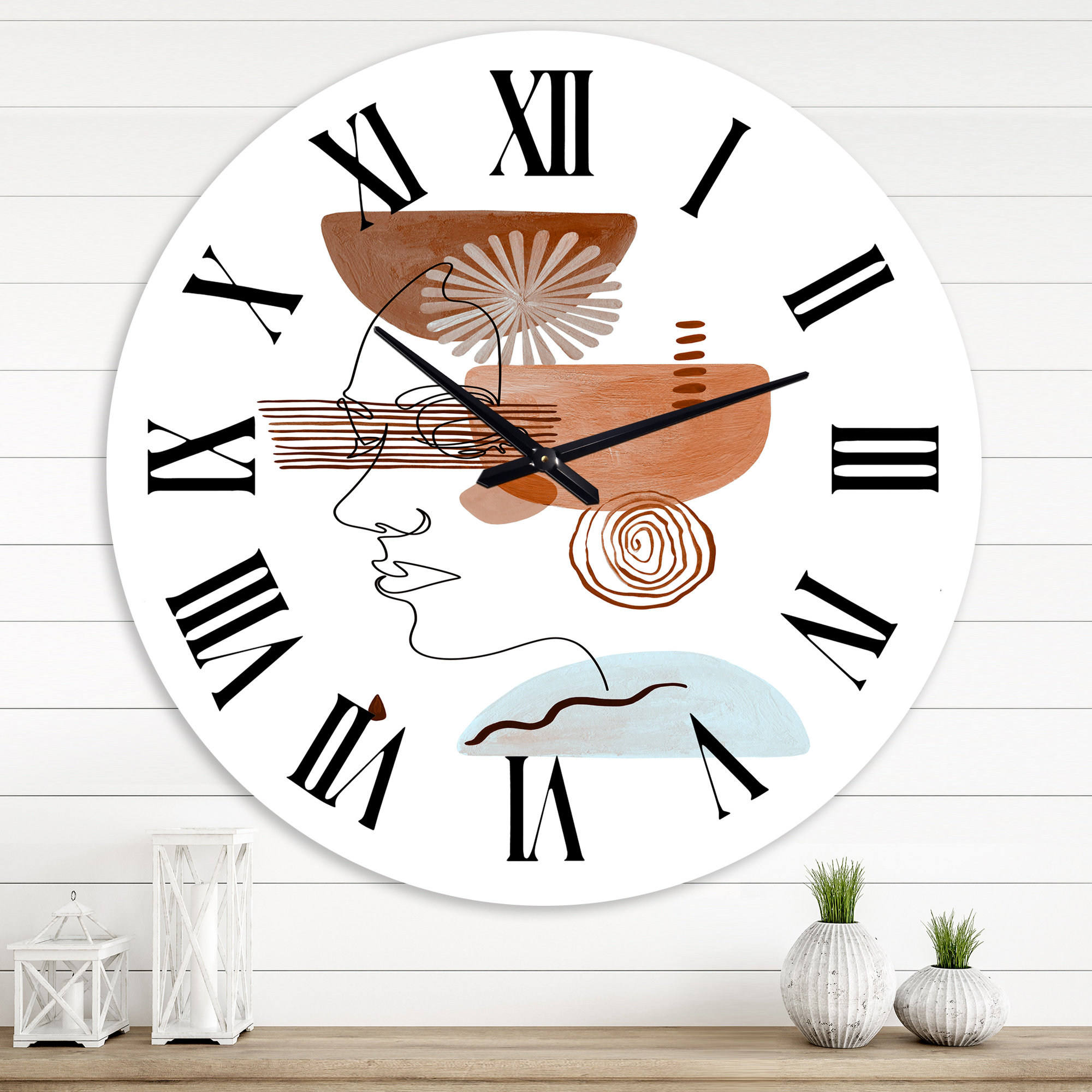 East Urban Home Minimal Compositions of Abstract Faces II - Modern wall ...