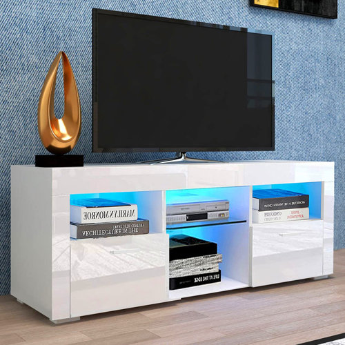 Wrought Studio Debernardi LED TV Stand for 55 inch TV, Modern ...