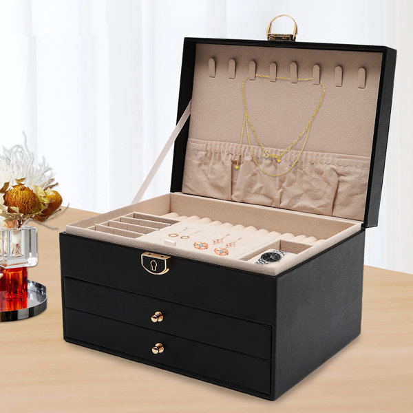 Mercer41 3-layer Jewelry Watch Organizer Box & Reviews | Wayfair