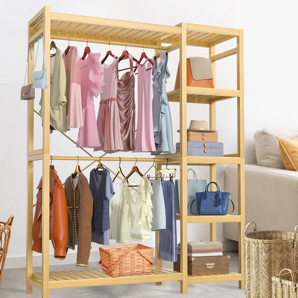 LIWEI Versatile Multi-Functional Clothes Rack For Bedroom, Hallway, And ...
