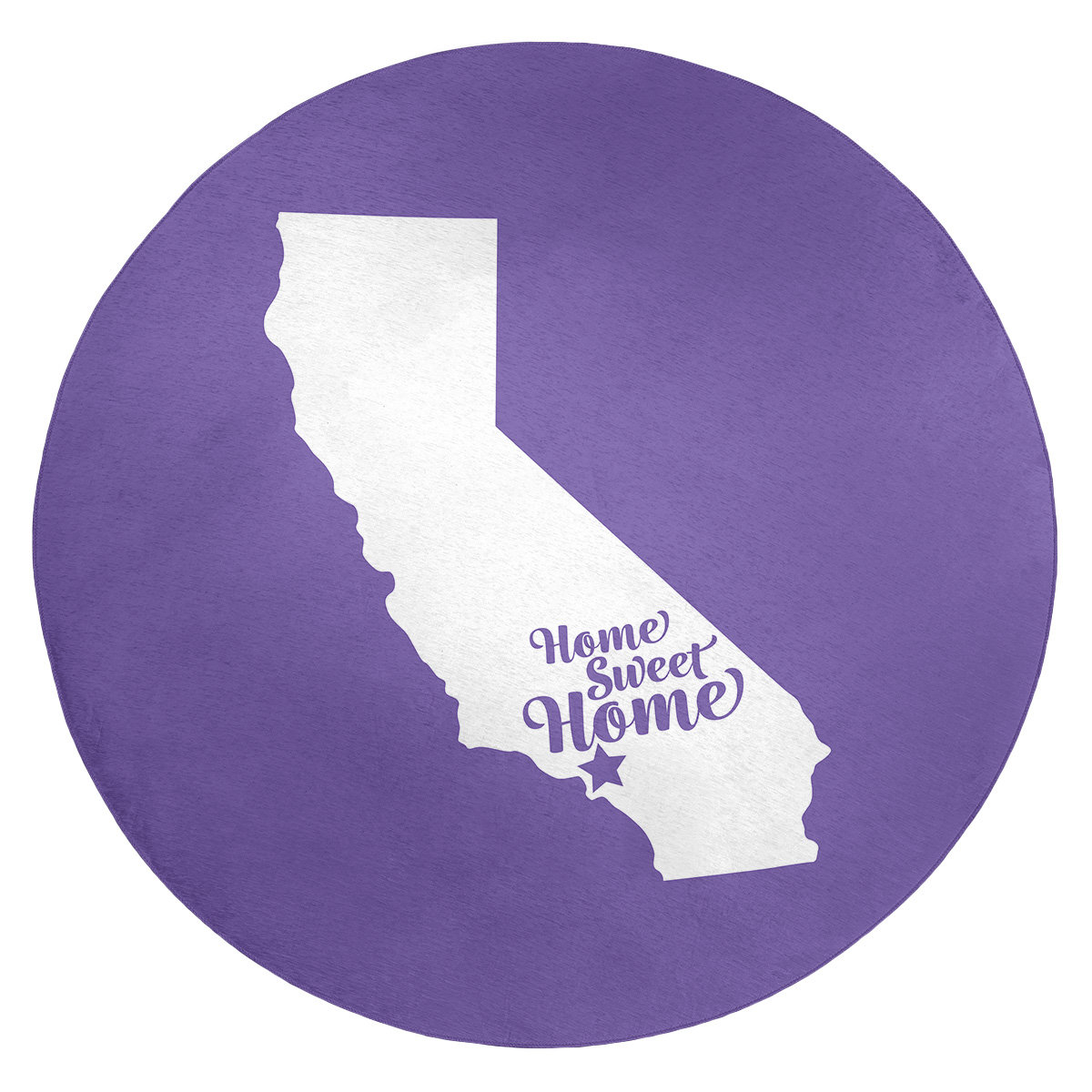 East Urban Home Home Sweet Los Angeles Poly Chenille Rug | Wayfair